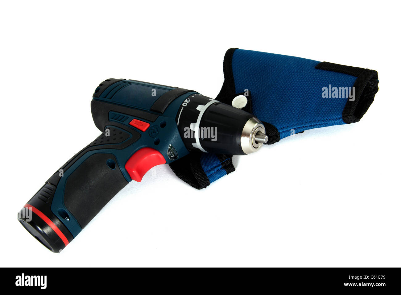 Cordless power tools with case, isolated on a white background Stock ...