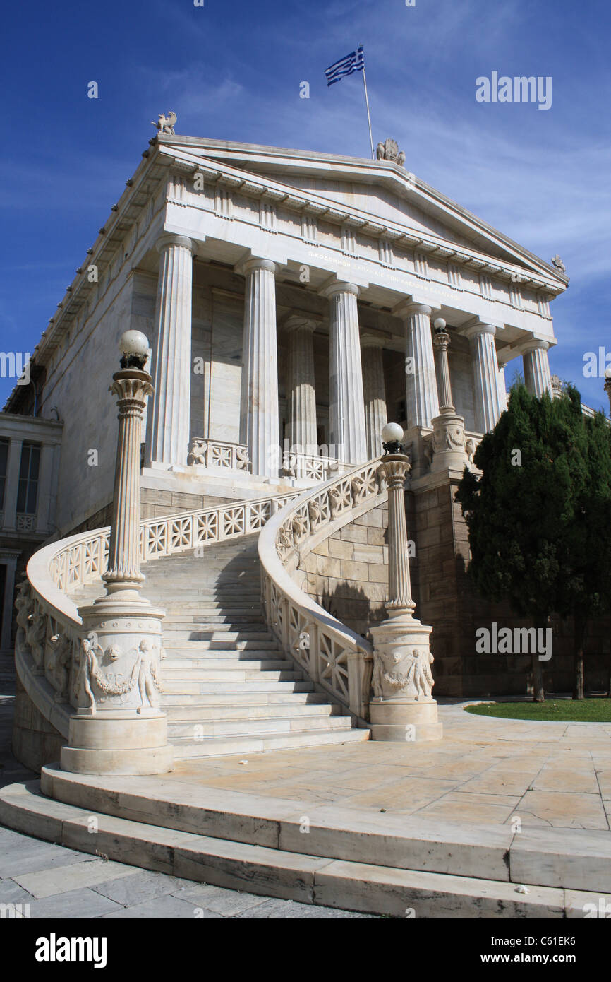 National Library of Athens, Greece Stock Photo - Alamy