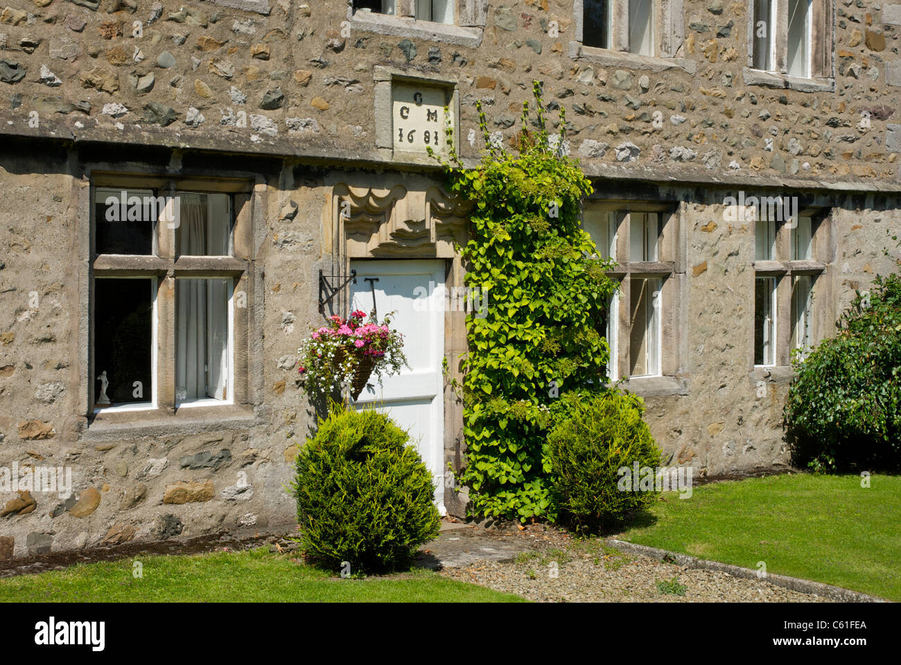 Slyne Hall (grade II listed building) in village of Slyne, near ...
