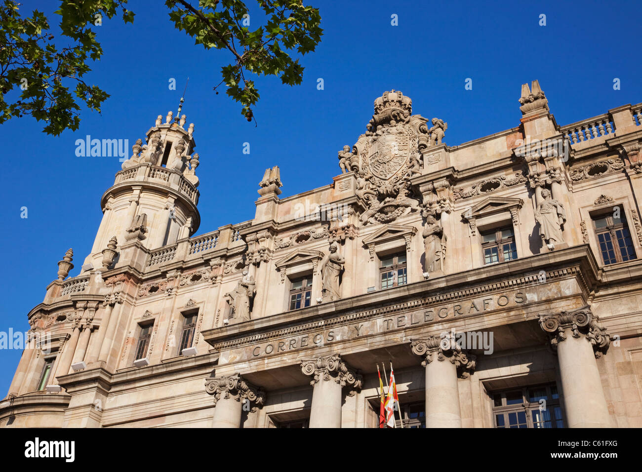 Central post office barcelona hi-res stock photography and images - Alamy