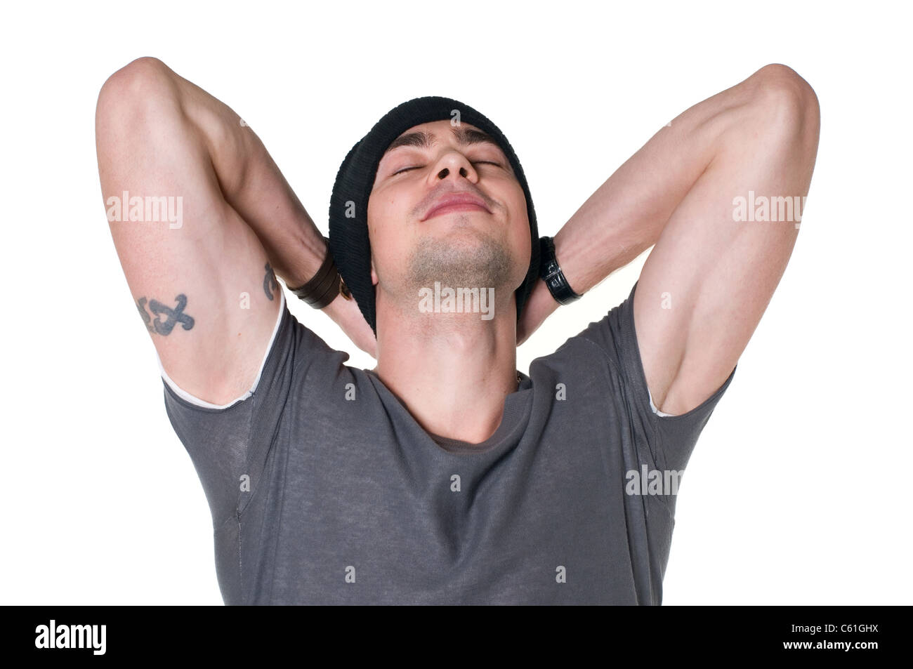 In a black cap hi-res stock photography and images - Alamy