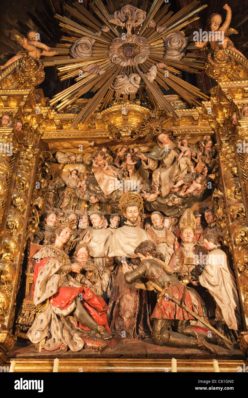 Spain, Barcelona, Barcelona Cathedral, Altarpiece of the Foundation of ...