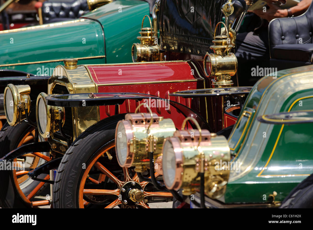 Oldtimer rally in Germany for at least 80 years old antique cars Stock ...