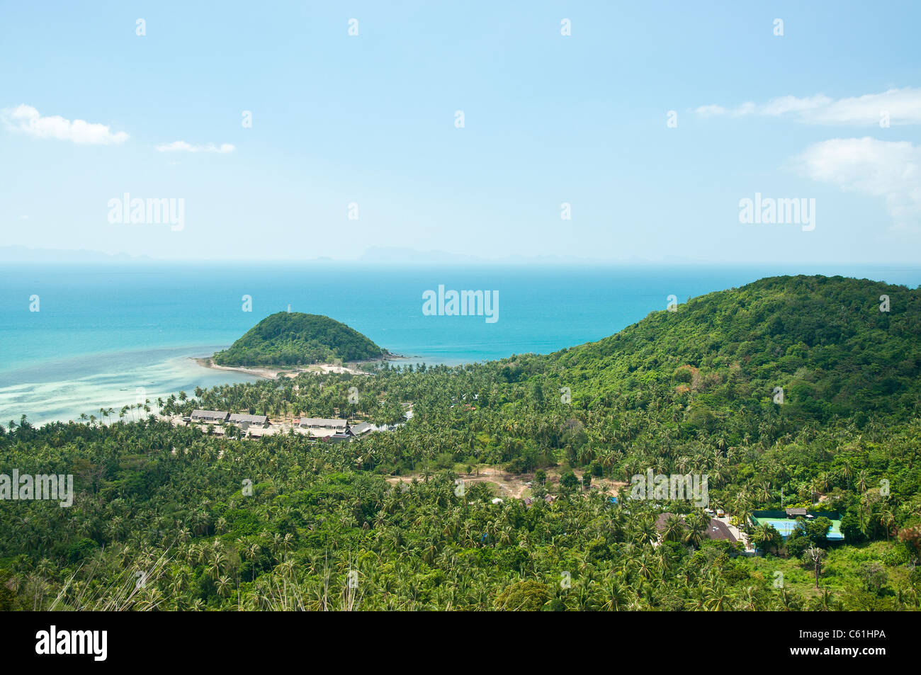 Palm Tree Clad Thai Hills Stock Photo - Alamy