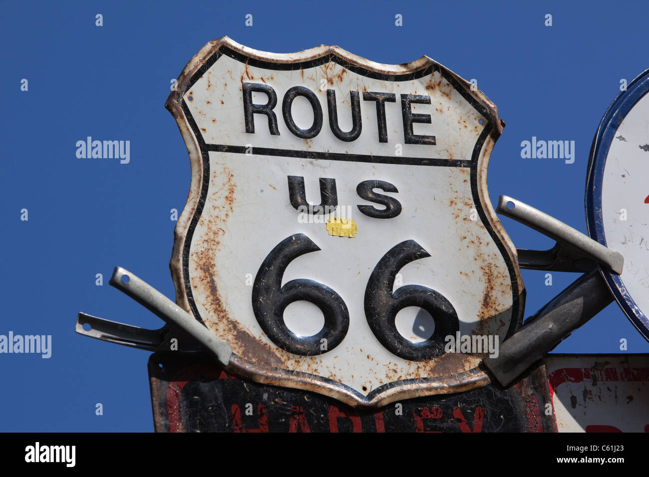 Portobello Market - Route 66 road sign Stock Photo - Alamy