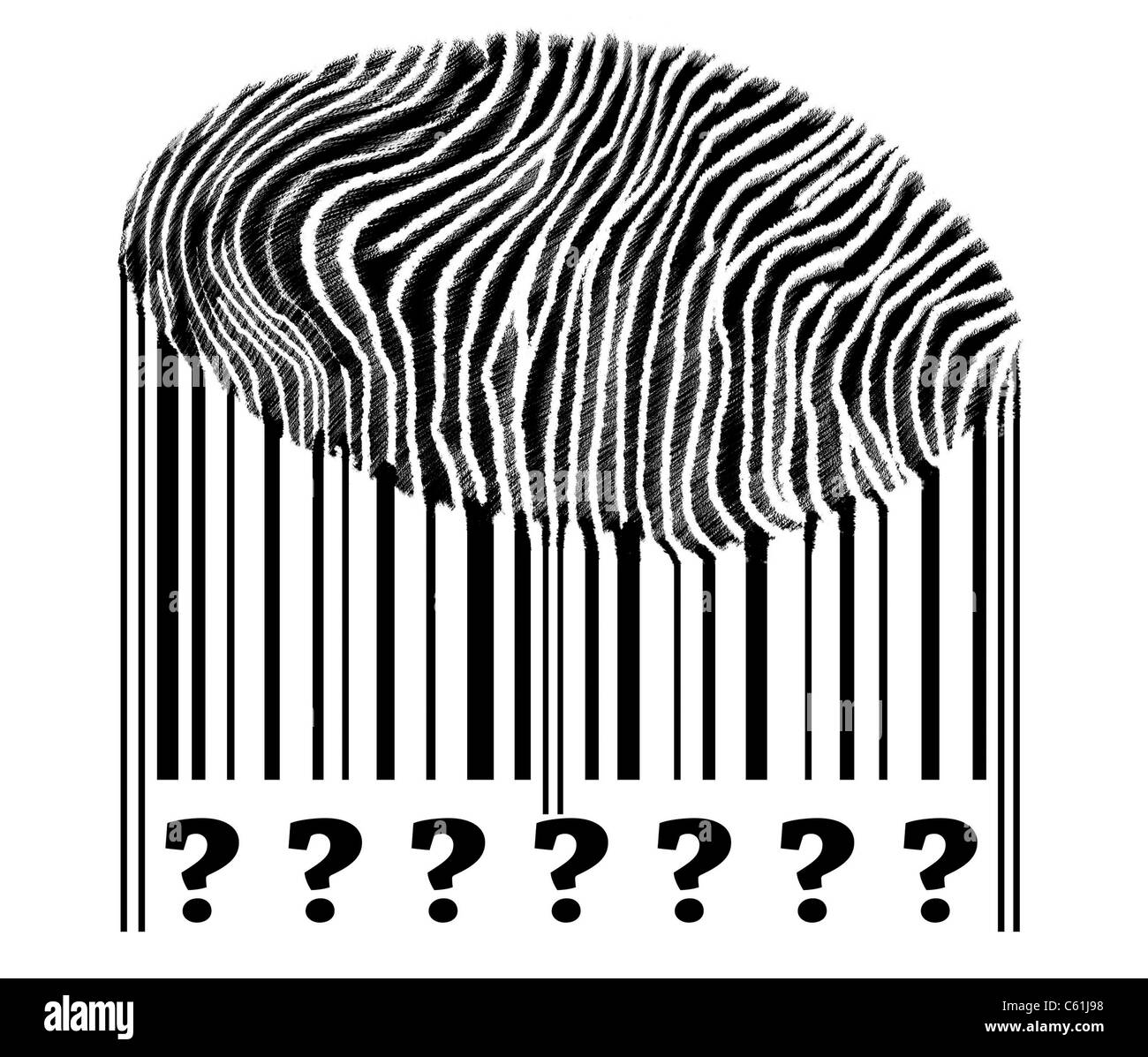 Finger print question mark hi-res stock photography and images - Alamy