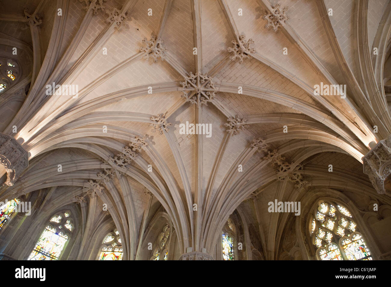 France, Loire Valley, Amboise, Amboise Castle, St.Hubert Chapel, Gothic ...