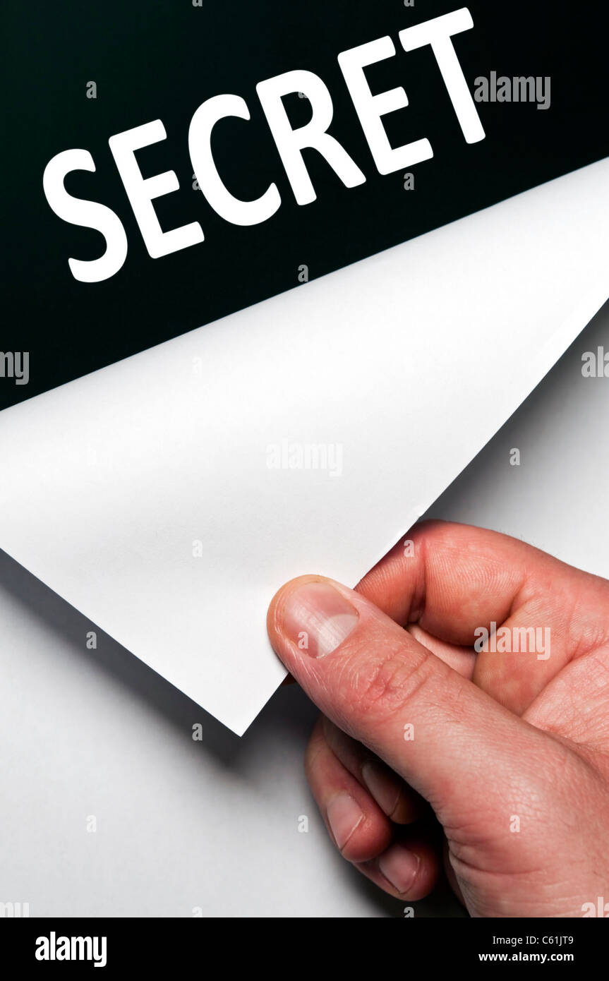 Secrecy secret hi-res stock photography and images - Alamy