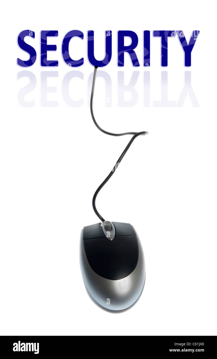 Information security concept button Cut Out Stock Images & Pictures - Alamy