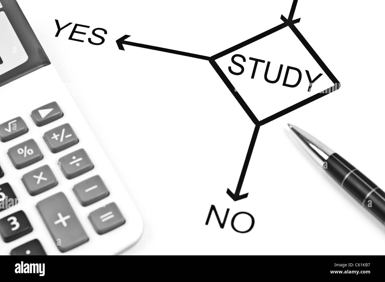 Yes or No to choose Study Stock Photo - Alamy