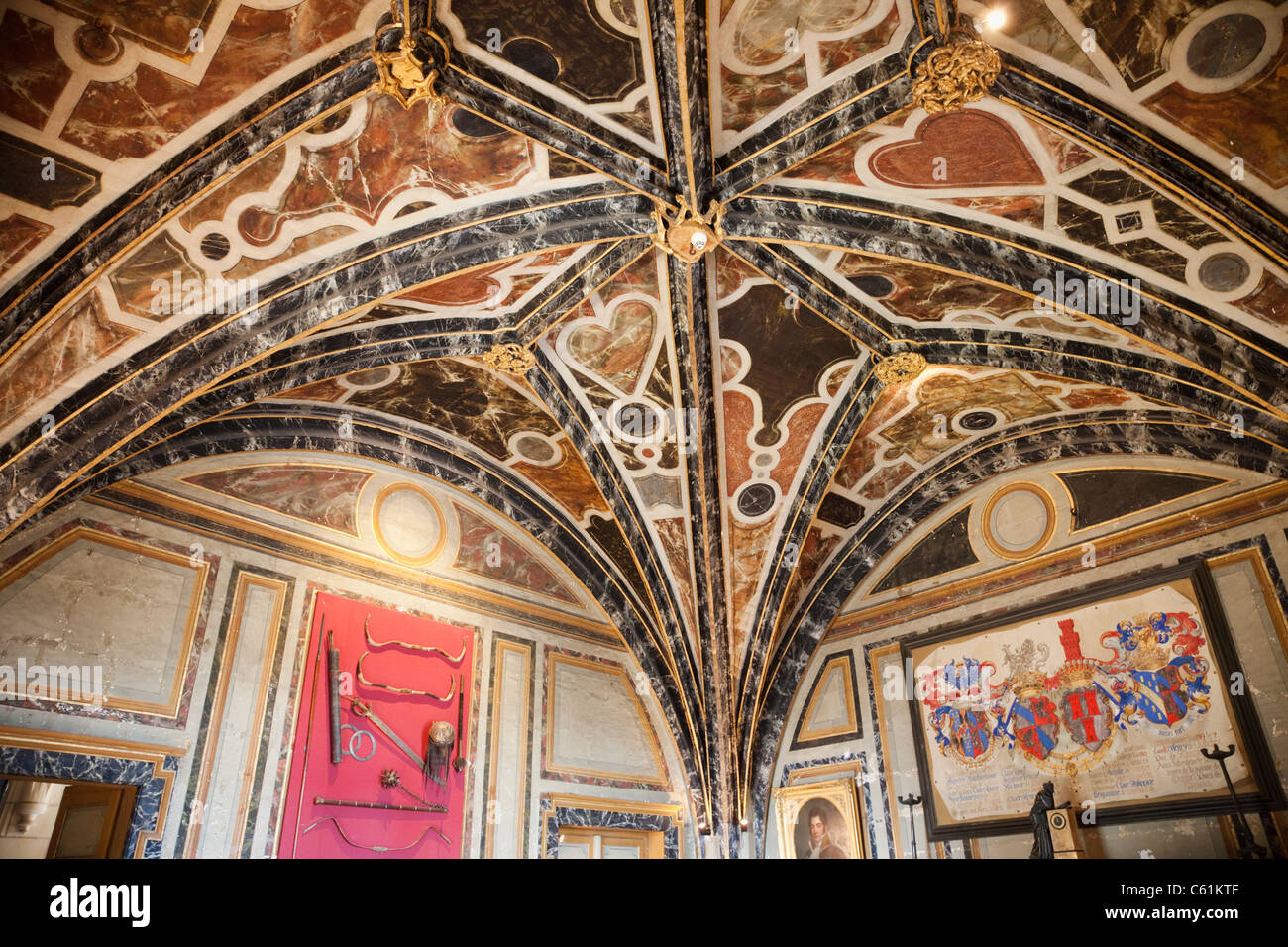 France, Loire Valley, Usse Castle, The Guard Room Stock Photo - Alamy