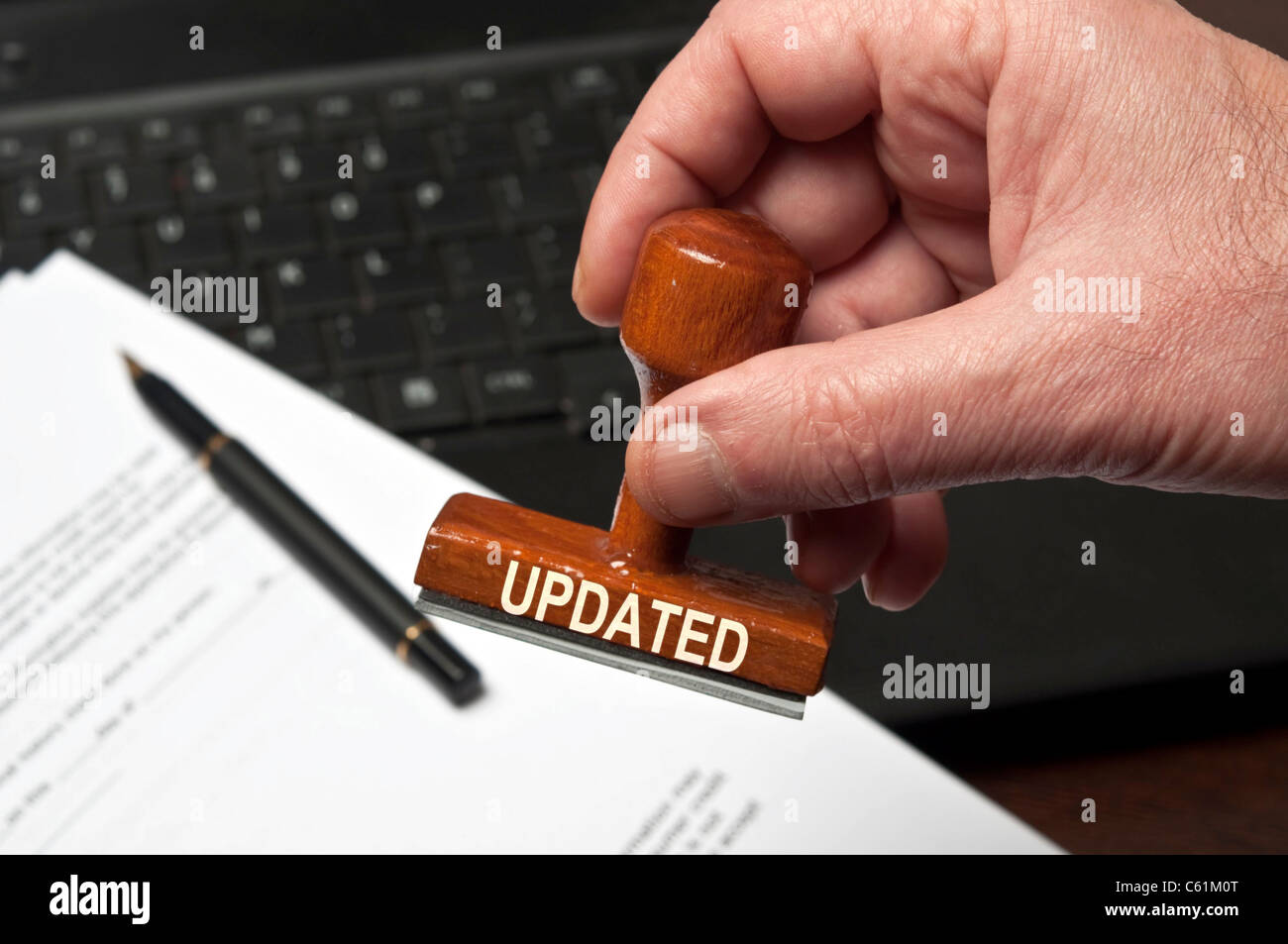 Update stamp hi-res stock photography and images - Alamy