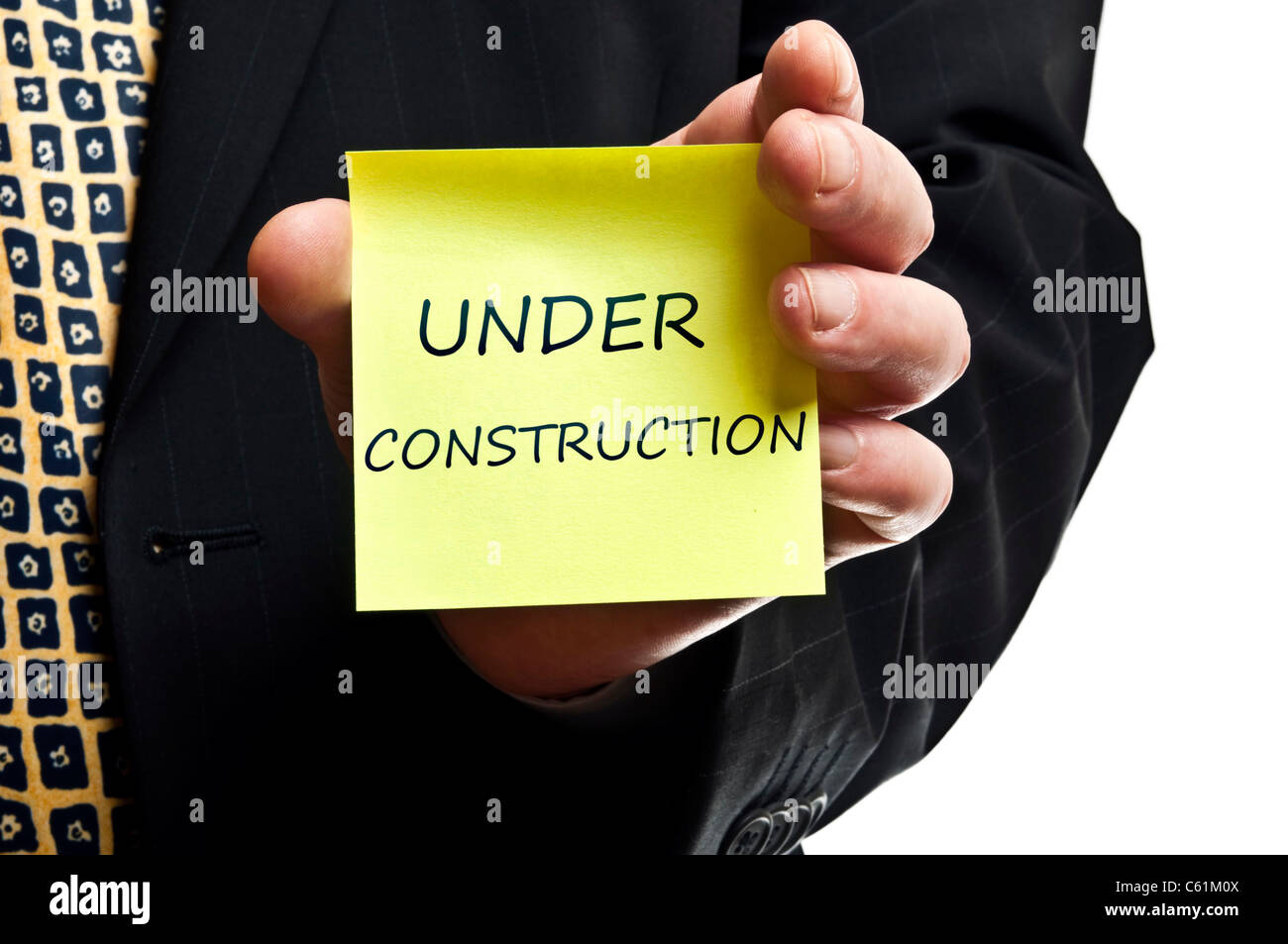 Under construction word Stock Photo - Alamy