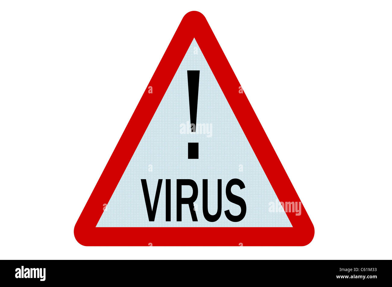 Virus sign illustration on white background Stock Photo - Alamy