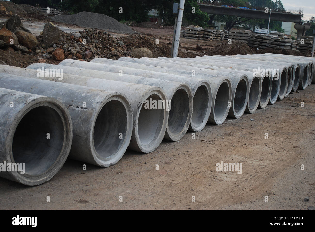 Round pipes hi-res stock photography and images - Alamy
