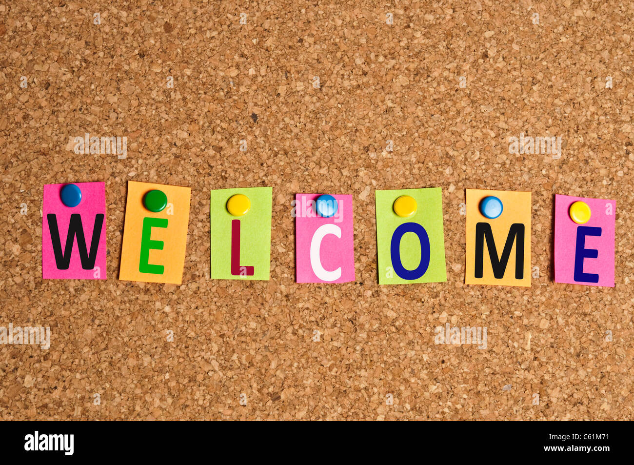 Welcome note hi-res stock photography and images - Alamy