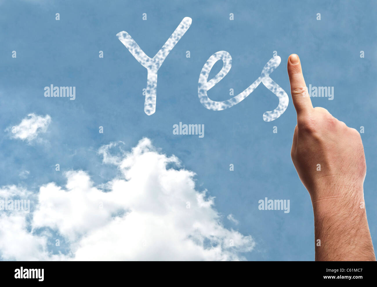 Yes word hi-res stock photography and images - Alamy