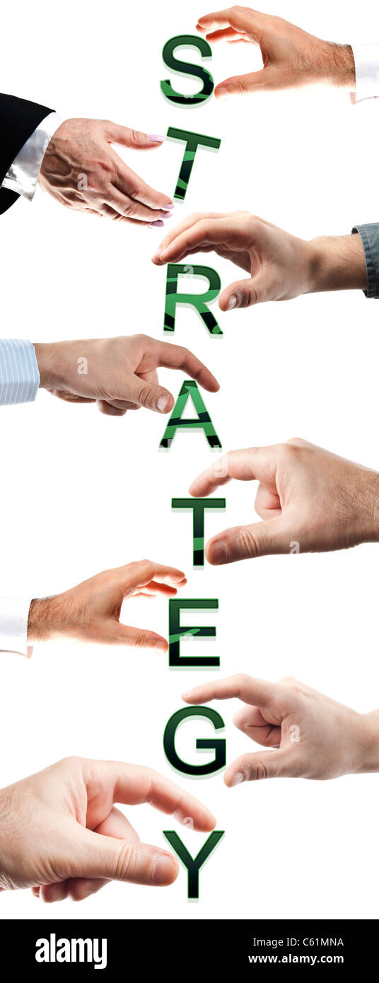 Many hands holding word hi-res stock photography and images - Alamy