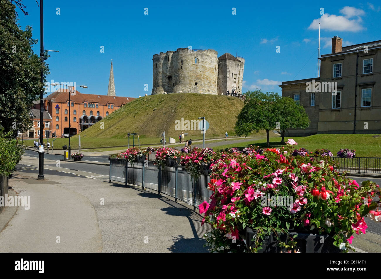 Cliffords Tower in summer York North Yorkshire England UK United ...