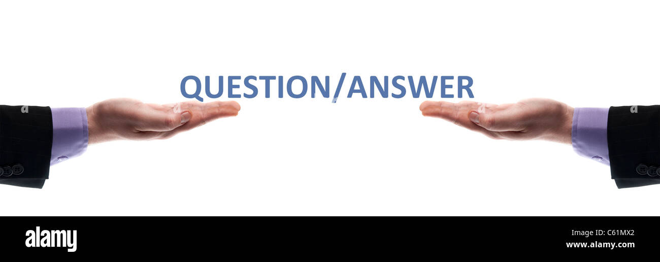 Question and answer Stock Photo - Alamy