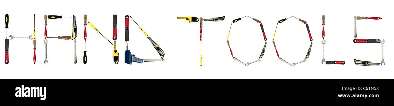 Different colour construction tools hi-res stock photography and images ...