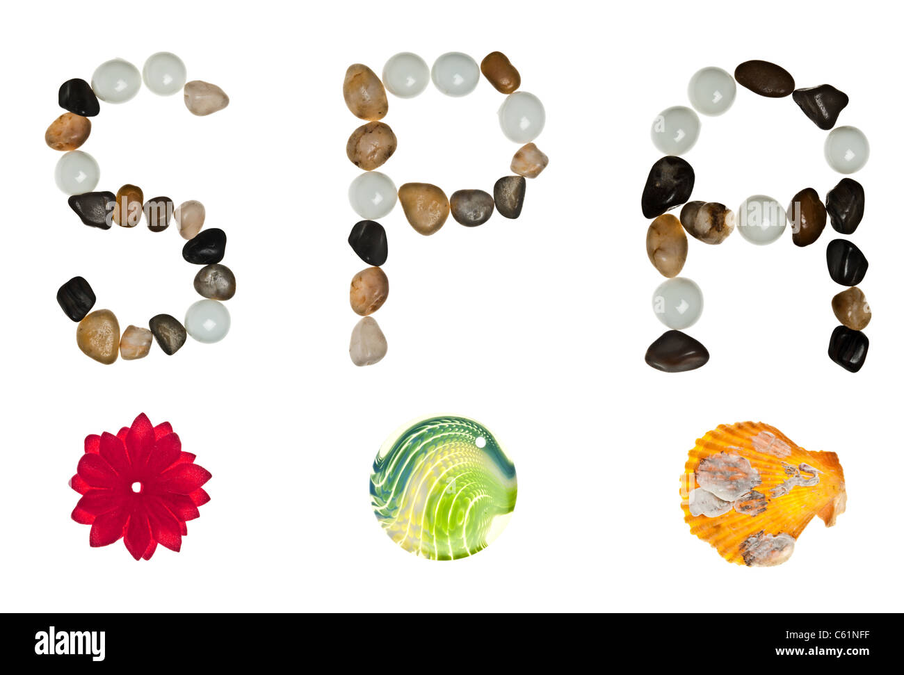 Sand word made sea objects hi-res stock photography and images - Alamy