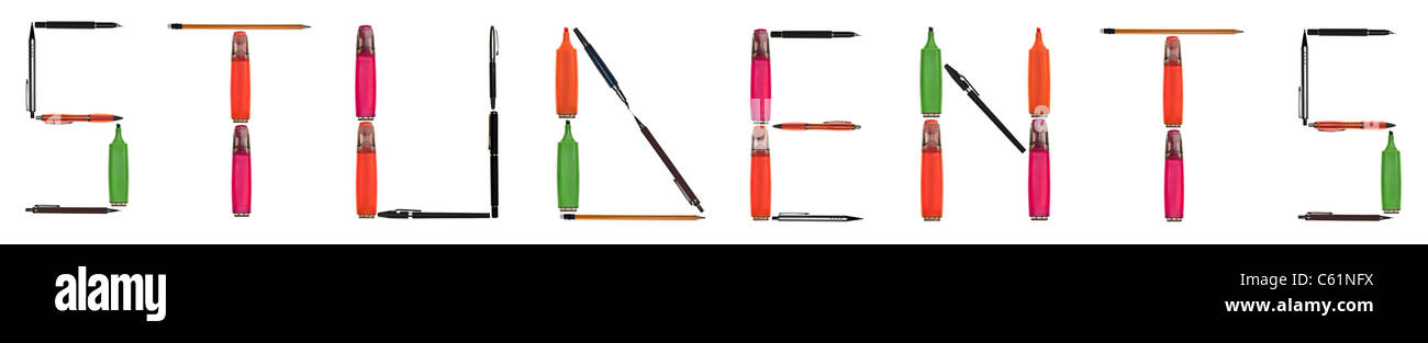 Students writing collage hi-res stock photography and images - Alamy