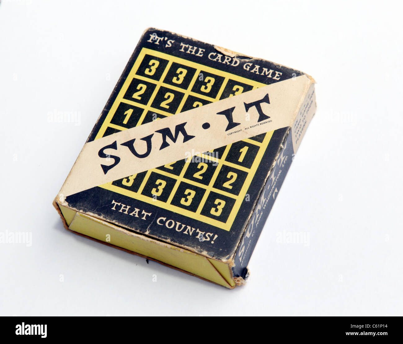Sum It, vintage 1960's playing card game Stock Photo - Alamy
