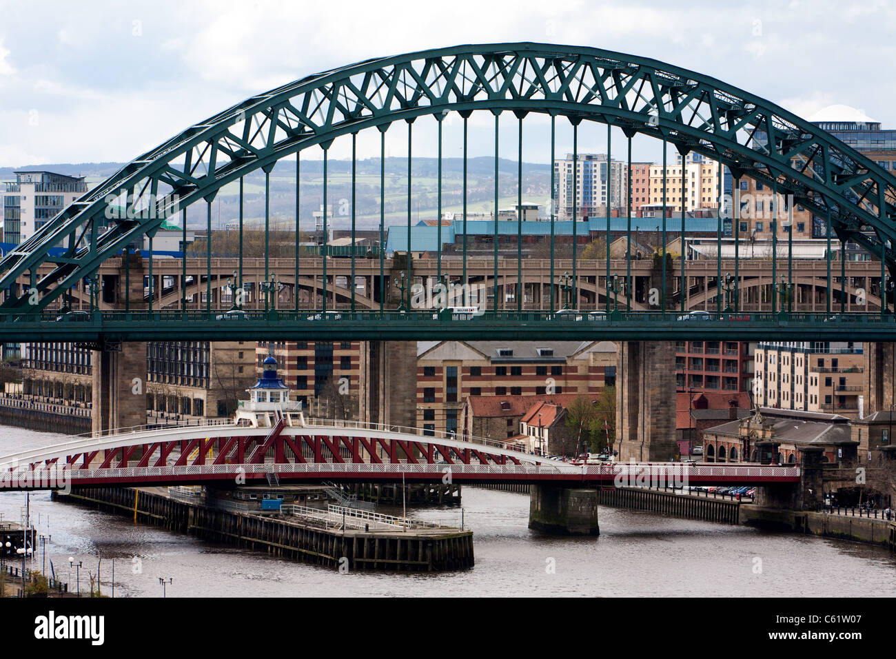 Newcastle Tyne Bridge, England Stock Photo - Alamy