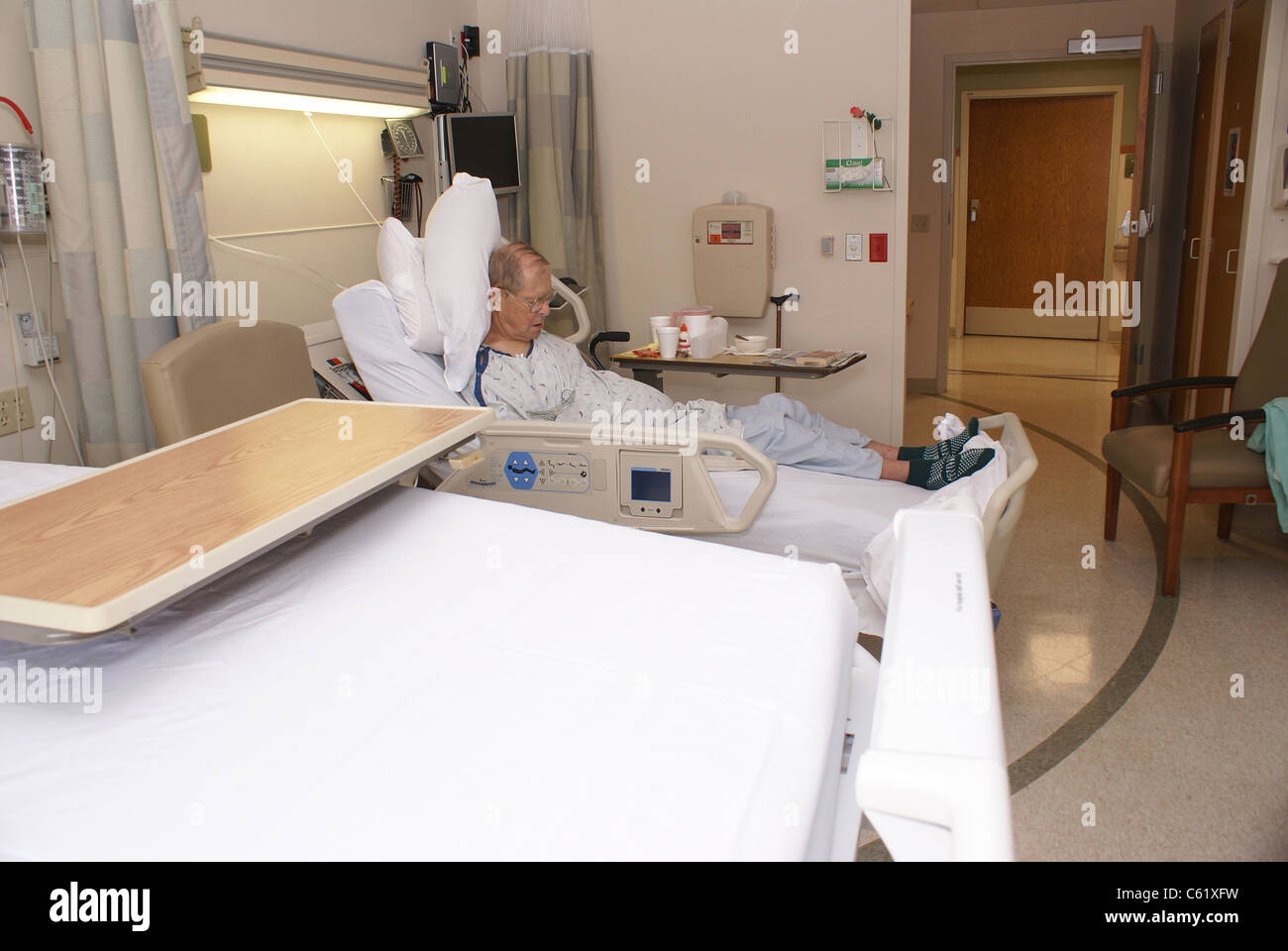 Patient in hospital Stock Photo - Alamy