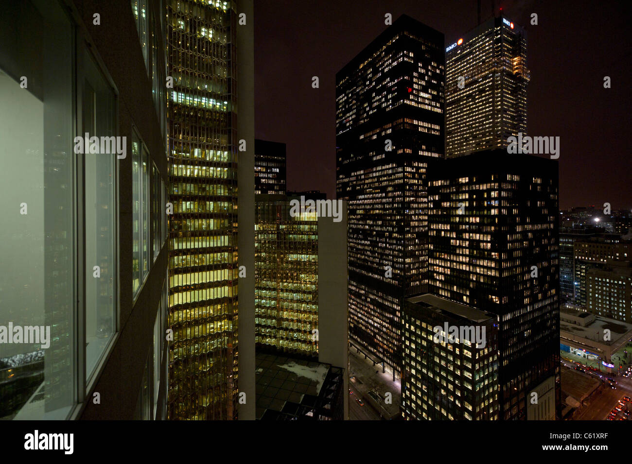 Toronto downtown. Bay Street banking district Stock Photo - Alamy