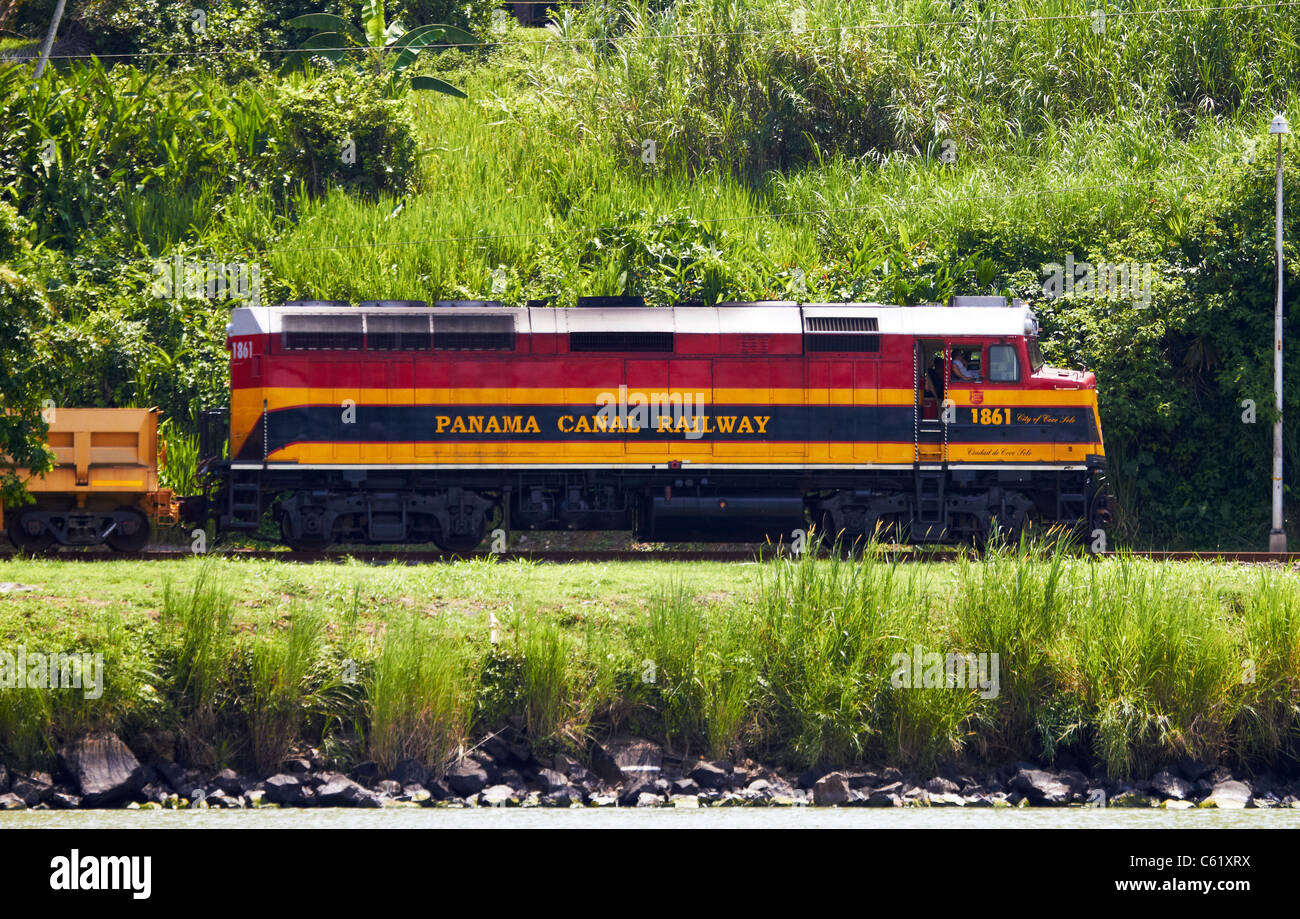 Engine of the Panama Railway Company Stock Photo - Alamy