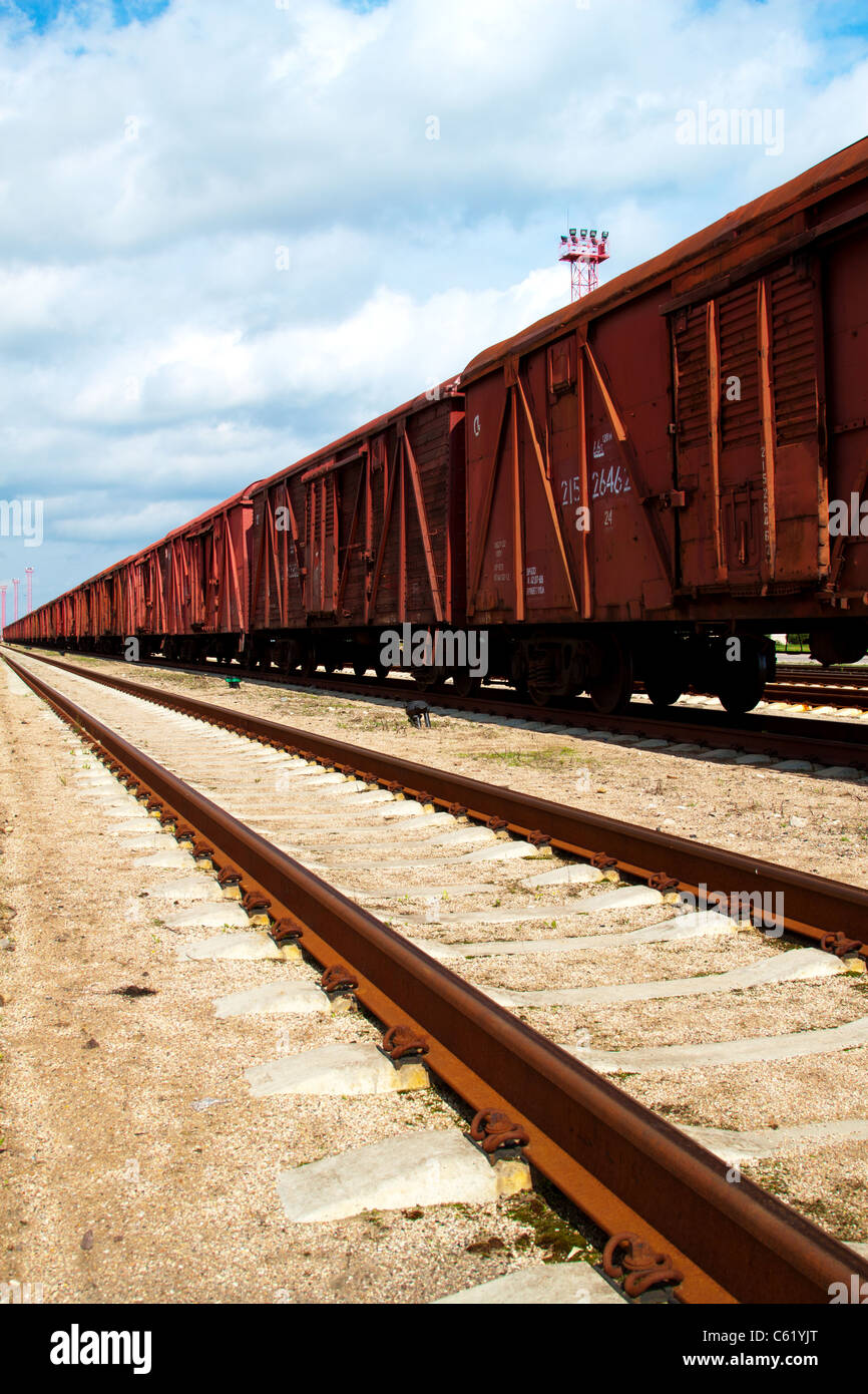 Blue train carriages hi-res stock photography and images - Alamy