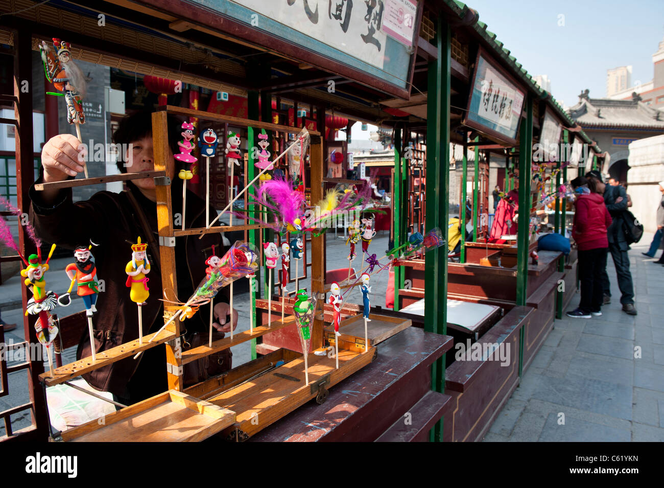 Souvenir Market Stalls in Guwenhua Jie Ancient Culture Street, Tianjin ...