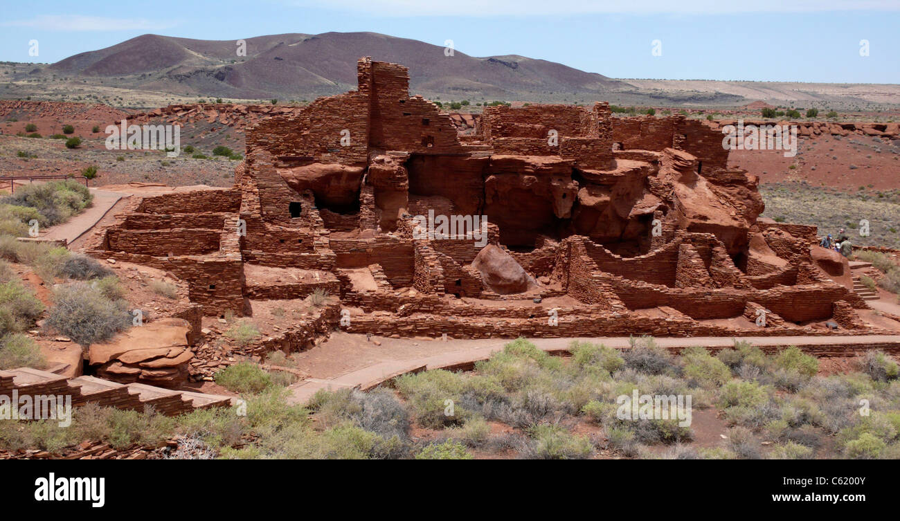 Wupatki Indian Ruins Pueblo Sinagua Arizona Stock Photo - Alamy