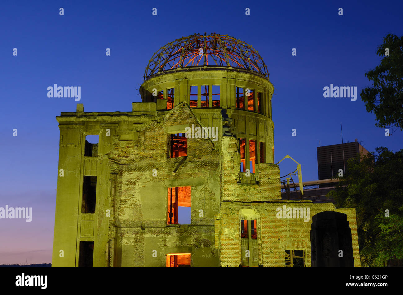 River night hiroshima japan ruins war rubble atomic dome hi-res stock ...