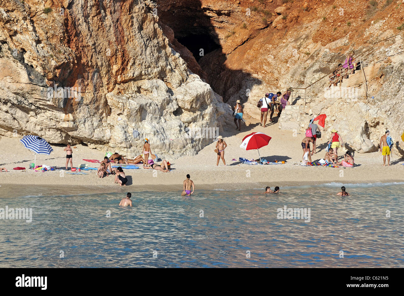 Porto Katsiki beach, Lefkada island, Greece Stock Photo - Alamy