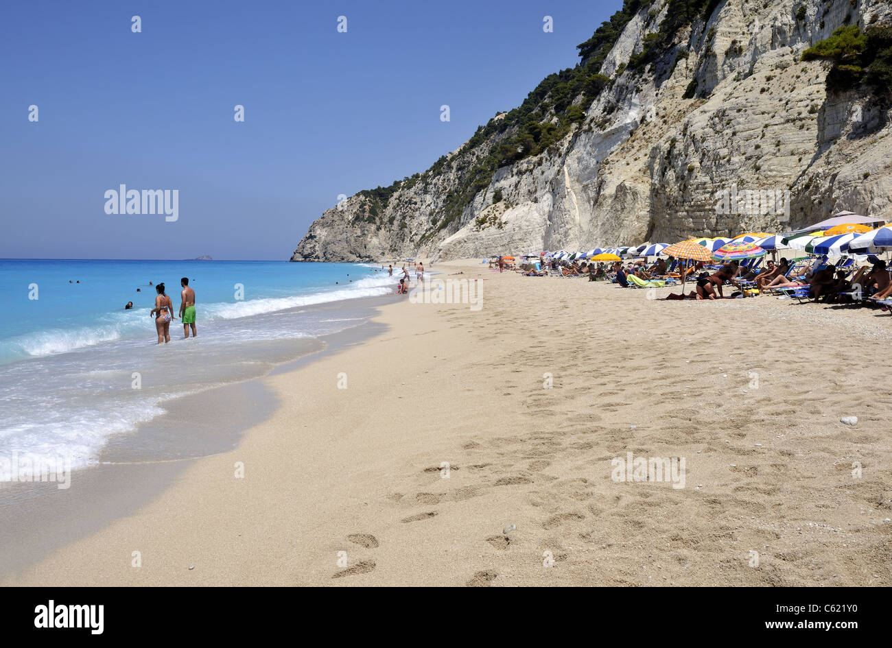 Egremni beach, Lefkada island, Greece Stock Photo - Alamy