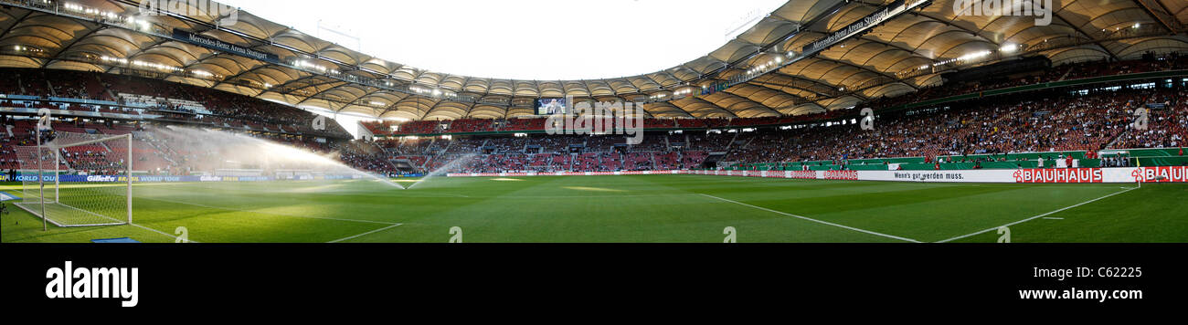 overview of the Mercedes-Benz Arena sports stadium in Stuttgart ...