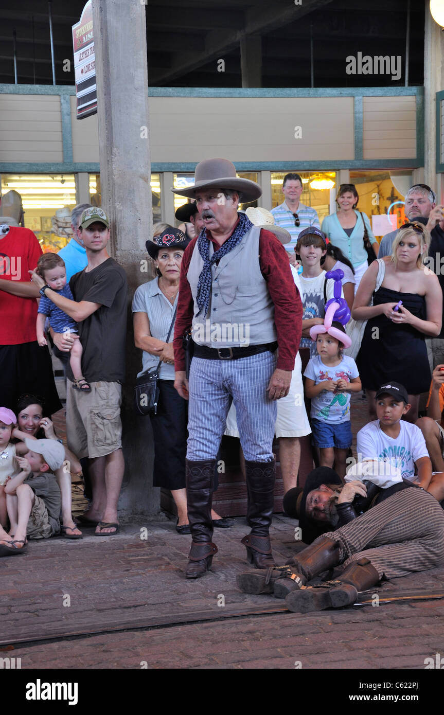 Cowboy show stockyards fort hi-res stock photography and images - Alamy