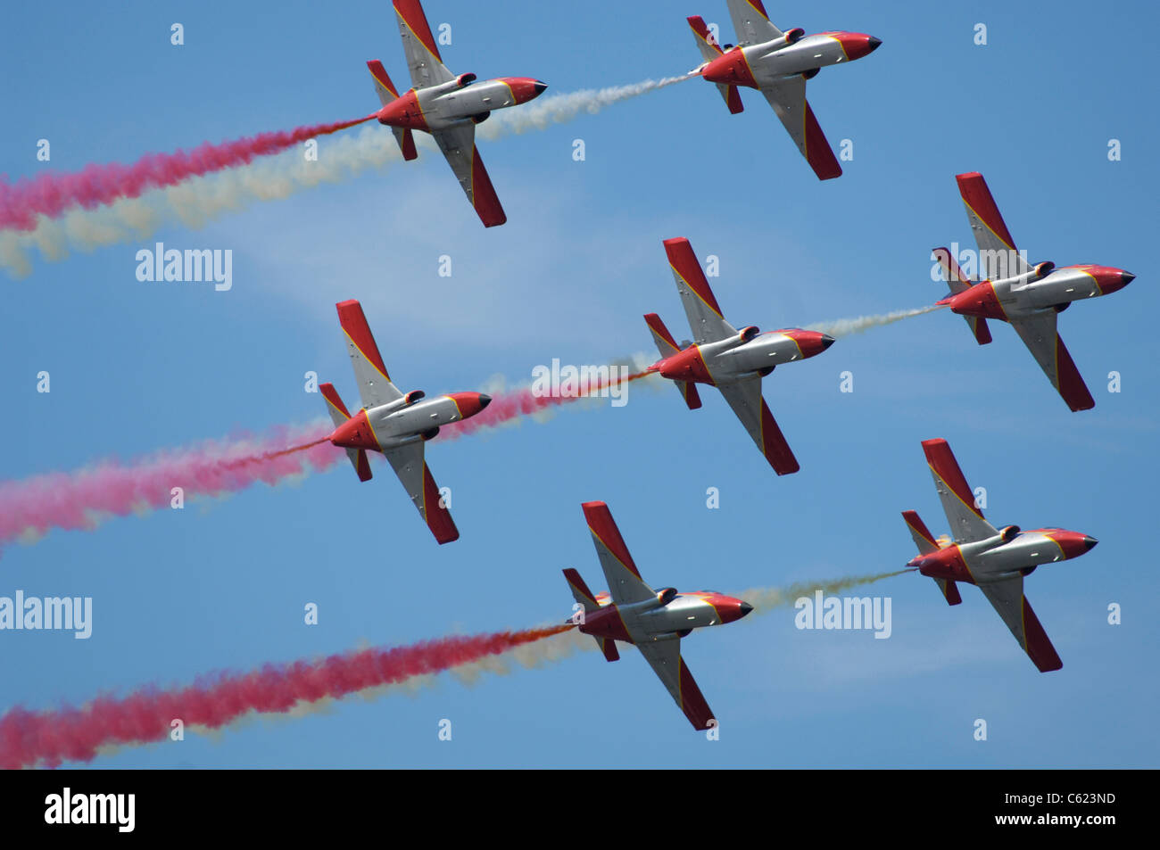acrobatic show military Stock Photo - Alamy