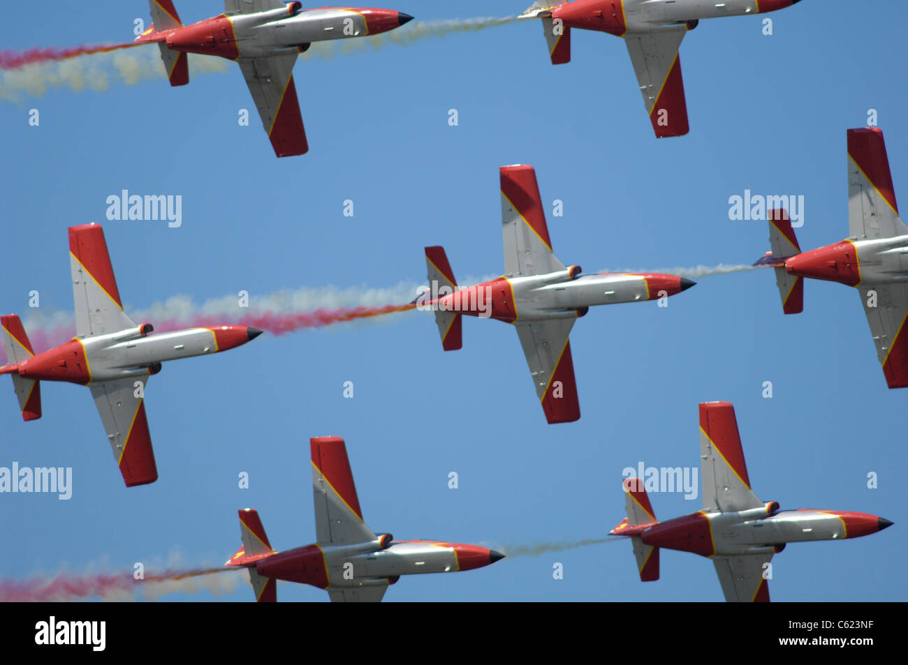 acrobatic show military Stock Photo - Alamy