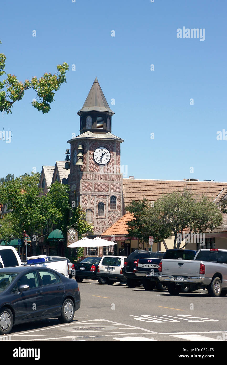 Clock Tower in Solvang, California Stock Photo - Alamy