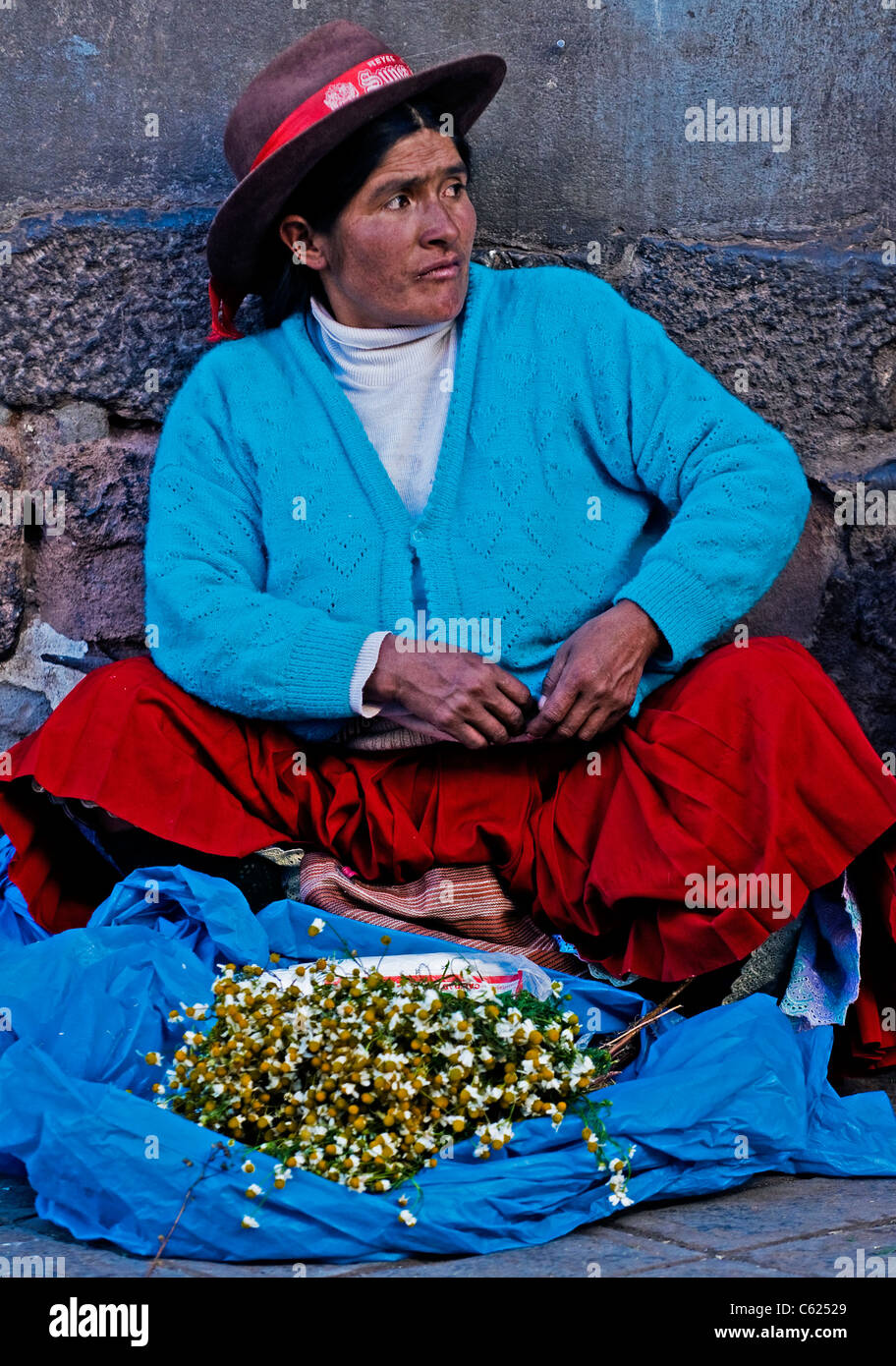 Peruvian women in a market in Cusco Peru Stock Photo - Alamy