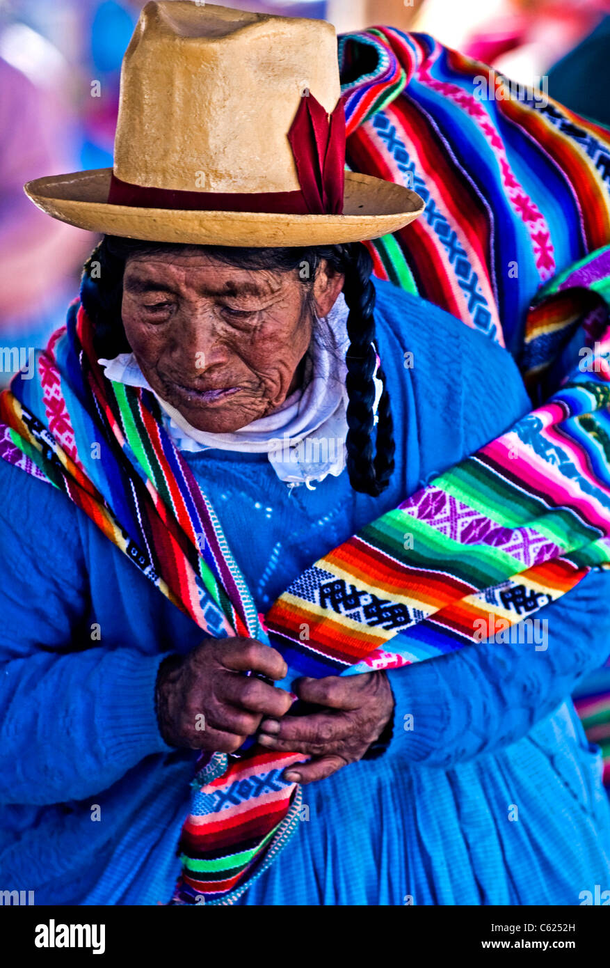 Peruvian women in a market in Cusco Peru Stock Photo - Alamy
