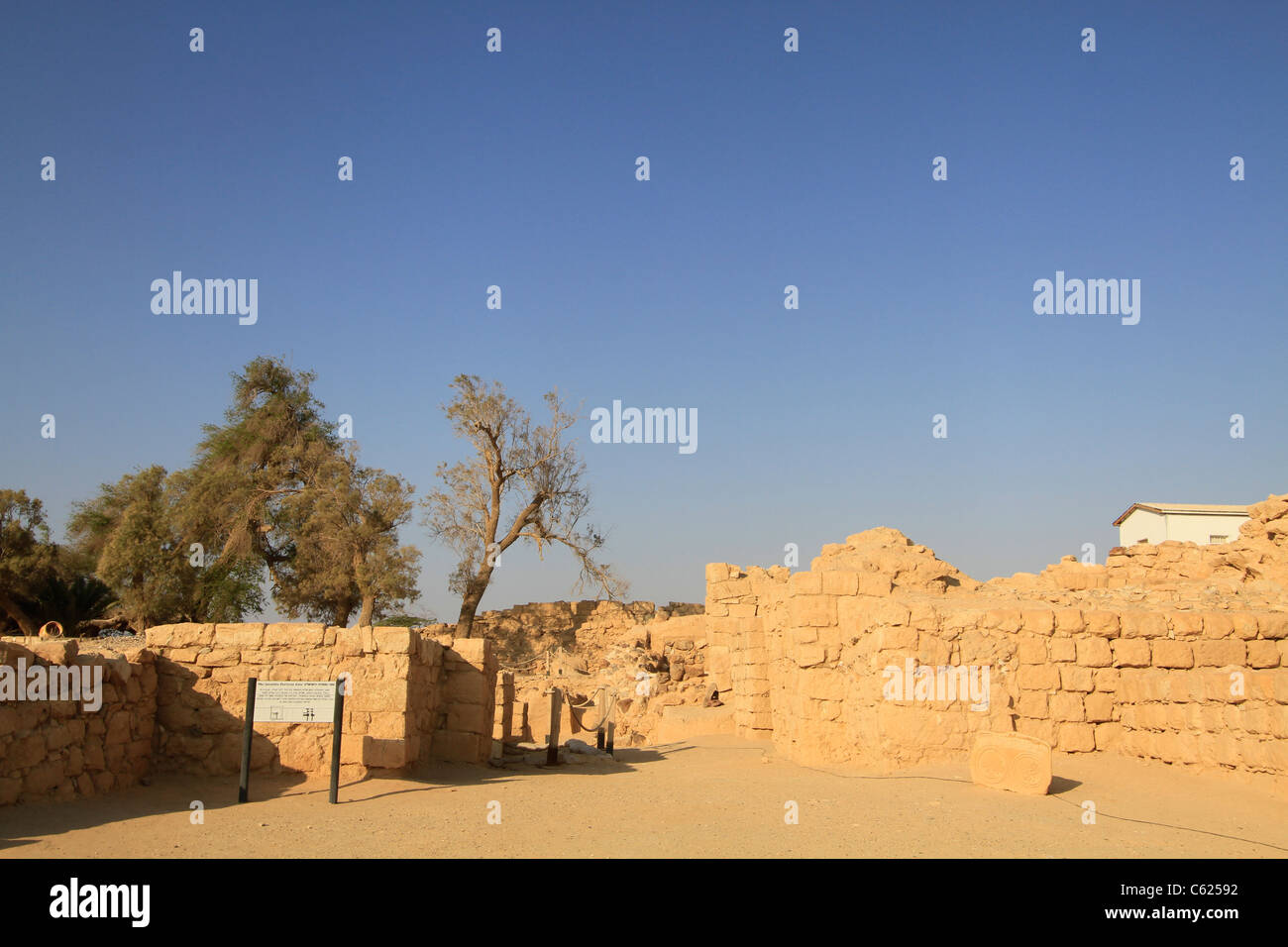 Israel, Arava, remains of Israelite fortresses at Ein Hatzeva, site of ...
