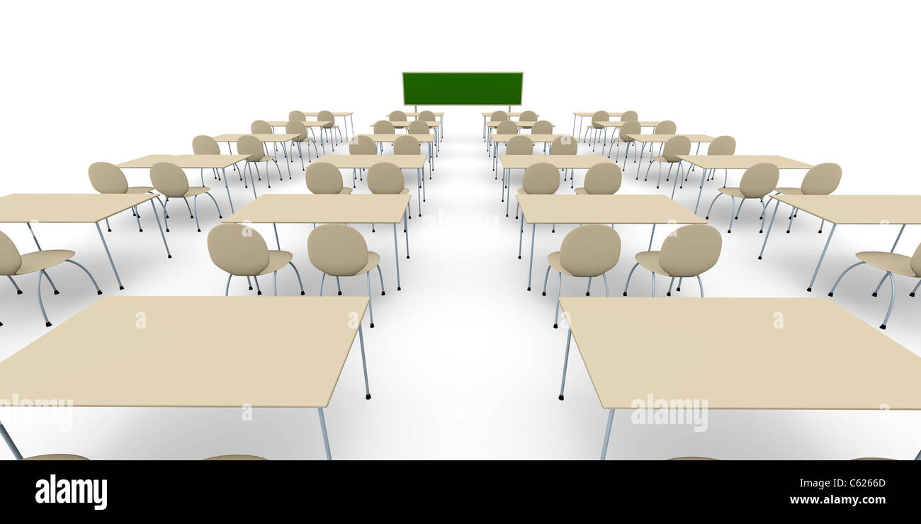 Show school tables hi-res stock photography and images - Alamy
