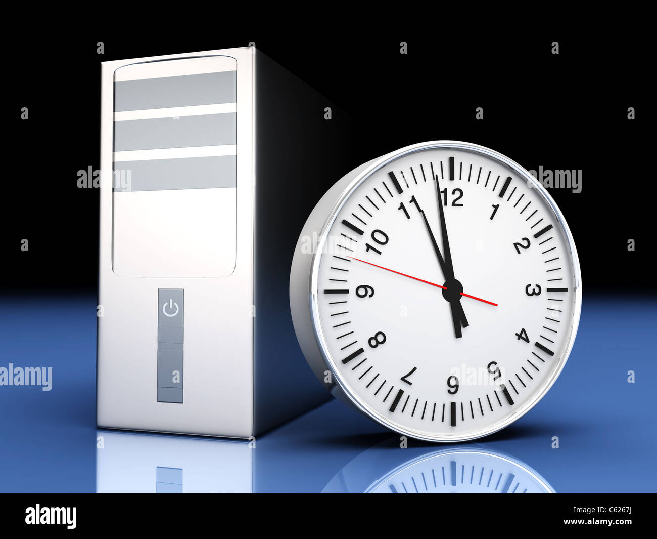 Digital time / server time Stock Photo - Alamy