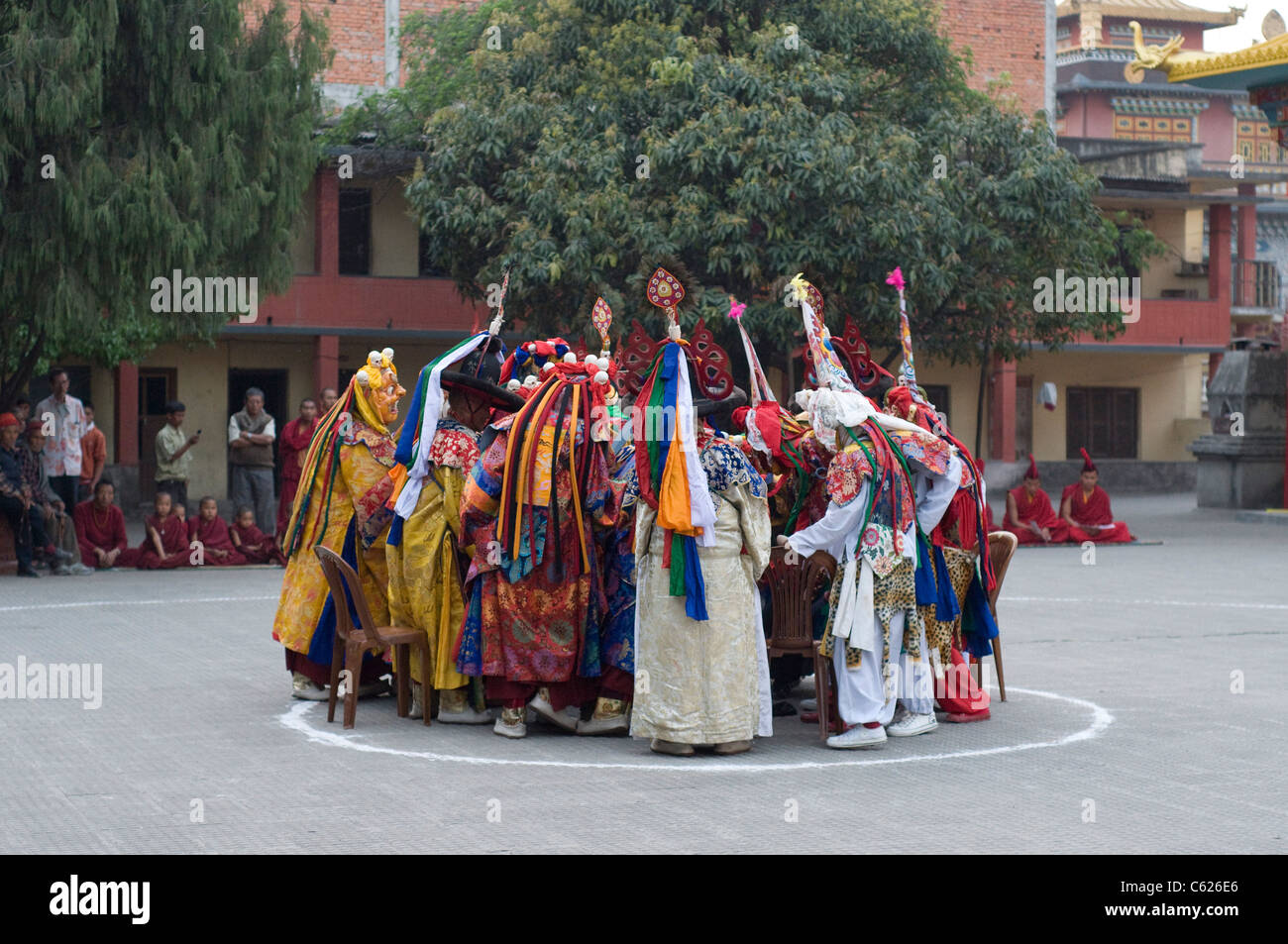 Celebrations for the Losar Festival at the Boudhanath Stupa in the ...