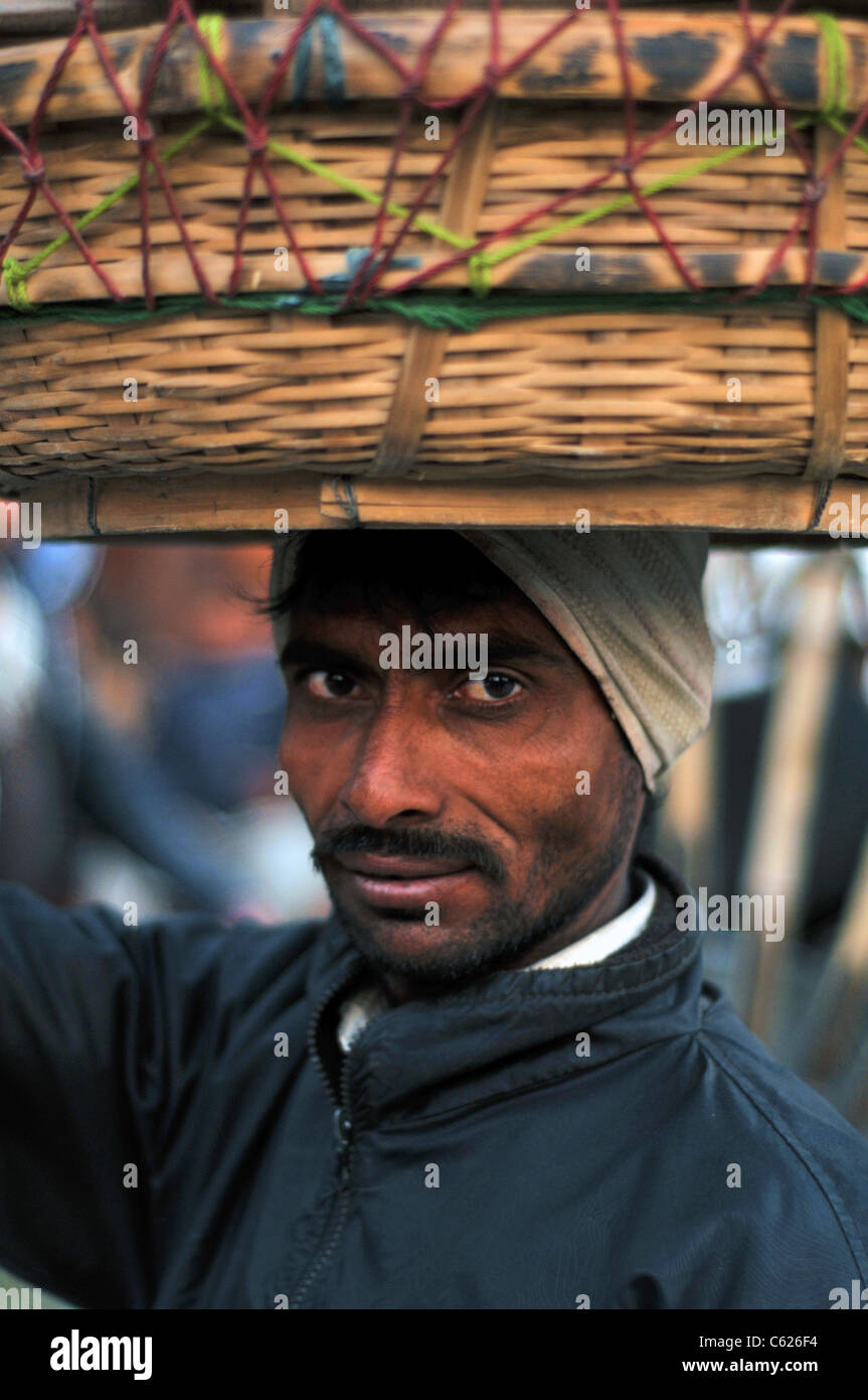 Portrait of a Nepali man taken in Kathmandu, capital city of Nepal ...